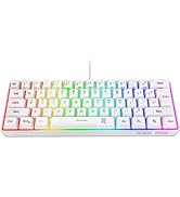 ROCK POW 60% Wired Gaming Keyboard, RGB Backlit Ultra-Compact Mini ...