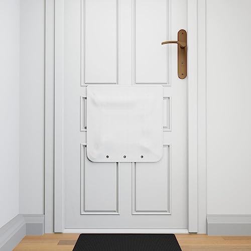 Internal Letter Box Draught Excluder Cover With Brushes & Flap - White ...