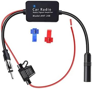Amazon.com: POBADY FM/AM Car Antenna Signal Amplifier Booster DIN ...