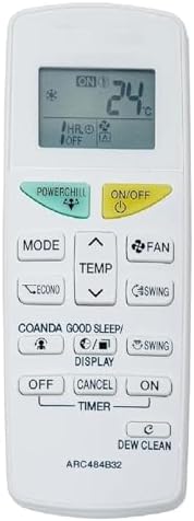Buy Ehop ARC484B32 Compatible Remote for Daikin Inverter AC with Dew ...