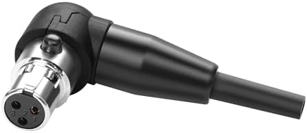 Amazon.com: QIANRENON 90° Angle Mini XLR Solder Adapter Microphone ...