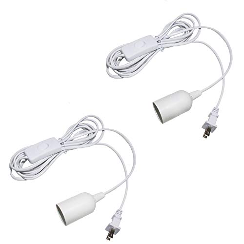 INNOCCY Edison Light Socket Plug in Pendant Light Kit Cord with Switch ...