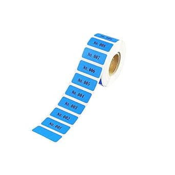 Amazon.com: Consecutive Number Labels Inventory Stickers 1-800 Moving ...