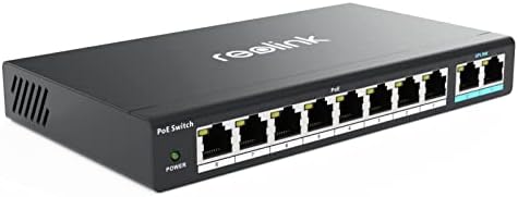 Reolink PoE Switch with 8 PoE Ports, 2 Gigabit Uplink Ports, Up to 120W ...