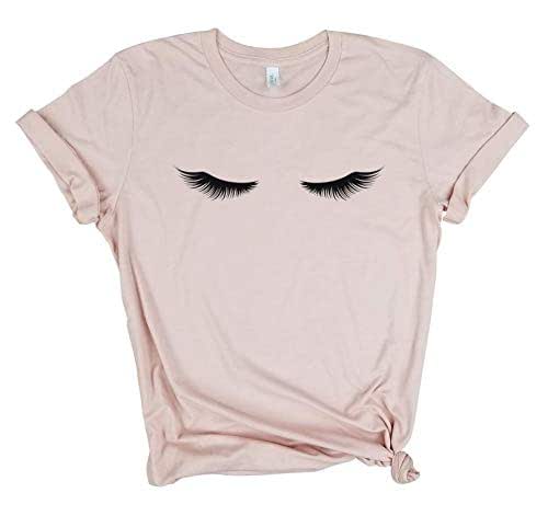 Amazon.com: Eyelashes Shirt - Eyelashes Shirt, Lashes Shirt, Mascara ...