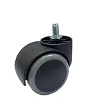 ・ブランド:SDKUAIIPW・製造元:SDKUAIIPW・モデル:SDKUAIIPW・製造元/メーカー部品番号:SDKUAIIPW・1個 2インチ ナイロン ブラックホイール ユニバーサルチェア オフィスデスクキャスター 産業用ツール 回転