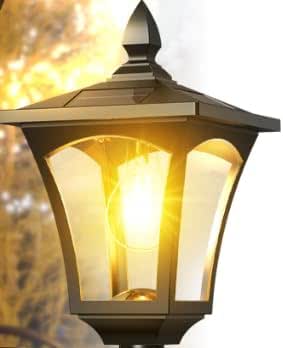 DOESLAG Solar Lamp Post Light Head Replacement Post Head NO Poles ...