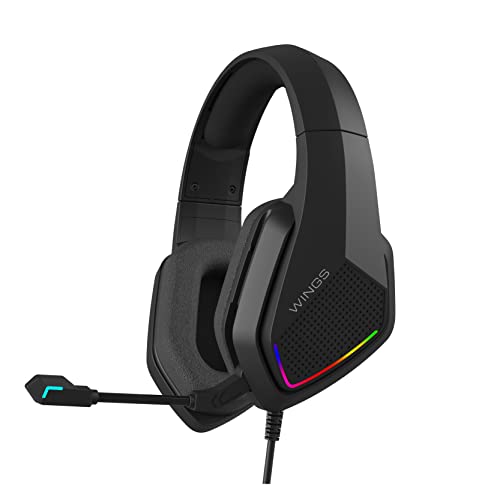 Wings Vader 200 Wired Gaming Over Ear Headset (Black, On The Ear ...