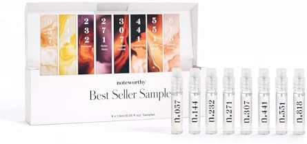 Amazon.com : Noteworthy Fragrance Sampler Set | Luxury Perfume Samples ...