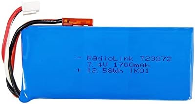 Amazon.com: Radiolink 7.4V 2S LiPo Battery 5C 1700mAH JST 2Pin ...