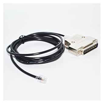 Amazon.com: ETomey DB25 D-SUB25PIN RS232 to RJ11 RJ12 6P4C Converter ...