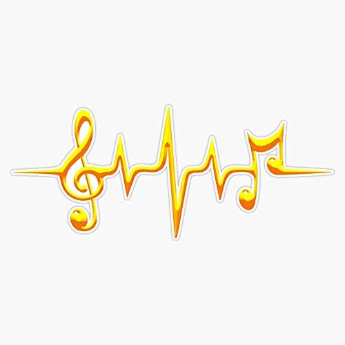Amazon.com - Music Heart Pulse, Love, Music, Bass Clef, Treble Clef ...