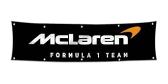 Garage Shop Banner Works for McLaren Flag 2x8ft Formula 1 Team Banner ...