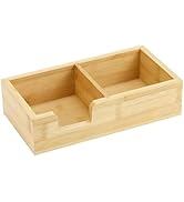 Amazon.com : Wood Color Bamboo Sticky Note Holder, Sticky Note Holder ...