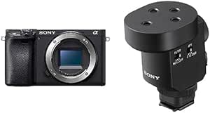 Sony Alpha ILCE6400/B with Content Creator Shotgun mic ECMM1 : Amazon ...