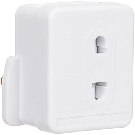 UK 2 to 3 Pin Adaptor Plug For Shavers And Toothbrushes Simply Plug it ...