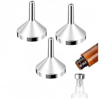 3PCS Small Funnel Set - Silver Aluminium Mini Funnels - 2.5cm Mouth ...