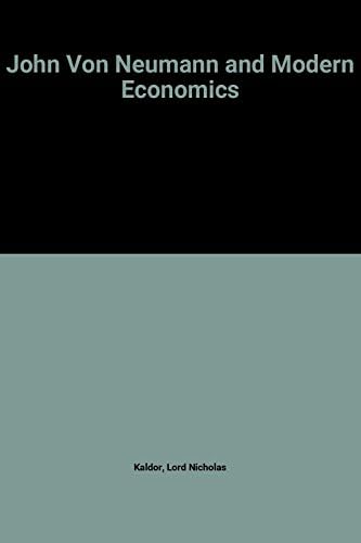 Amazon.com: John von Neumann and Modern Economics: 9780198285540: Dore ...