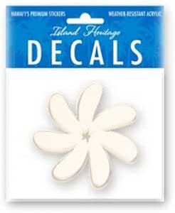 Amazon.com: White Tiare Gardenia Acrylic Decal Sticker : Automotive