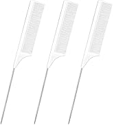 Amazon.com : 3 Pack Hair Rat Tail Combs Set, Parting Rattail, Teasing ...