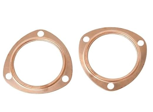 Amazon.com: 2pcs 2.5 inch Copper Header Collector Gaskets Reusable for ...
