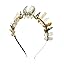 Amazon.com : Poememgi Raw Crystal Obsidian Tiara Headbands,Black Quartz ...
