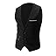 Gilet de costume pour homme - Col en V - Sans manches - Coupe ajustée ...