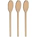 12 Inch Long Wooden Spoons for Cooking - Oval Wood Mixing Spoons for ...