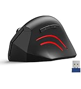 TECKNET Ergonomic Rechargeable Mouse, 2.4G Wireless Vertical Mouse with ...