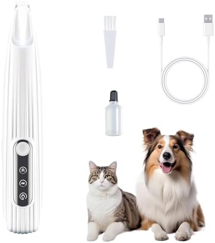 Amazon.com: Upgraded Dog Paw Trimmer with LED Light, Low Noise Cat ...
