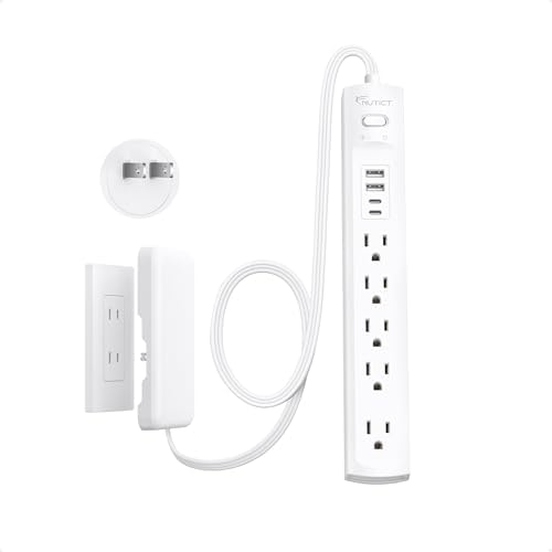 Amazon.com: 2 Prong Power Strip, NUTICT 2 Prong to 3 Prong Outlet ...