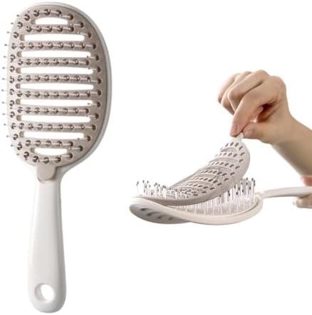 Amazon.com : Self Cleaning Hair Brushes, Easy Clean Hair Brush with ...