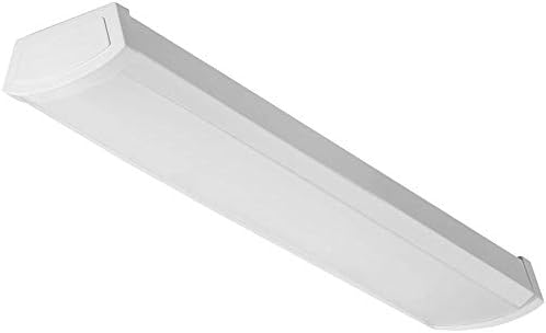 Lithonia Lighting 2 Foot LED Light Fixture, Low-Profile LED Wraparound ...