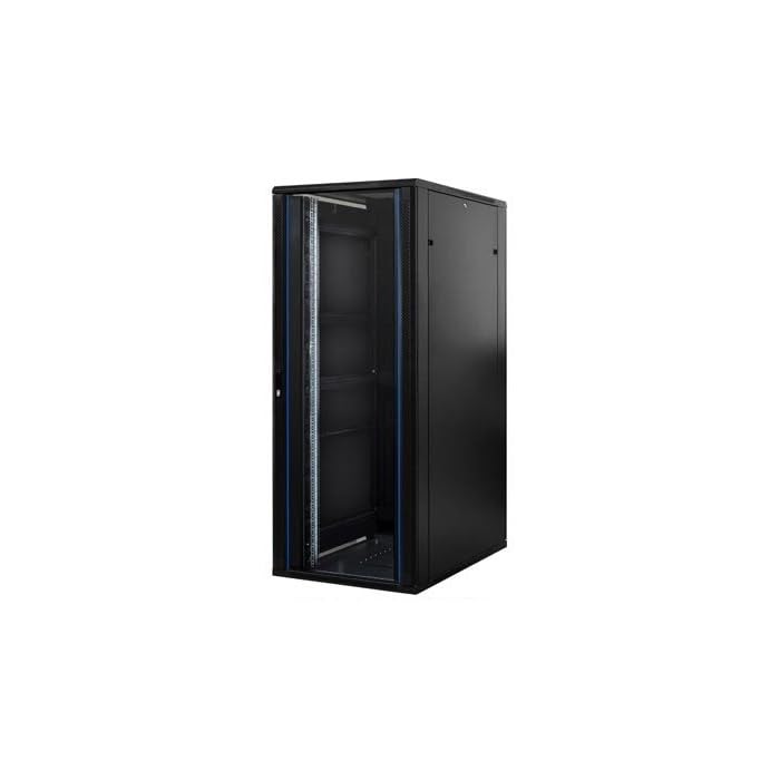 Buy 42U 19 inch Free Standing Server Rack Cabinet with Tempered Glass ...