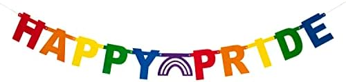 Amazon.com: Probsin 6 Pieces Pride Pleated Fan Flag Rainbow Bunting 1 ...
