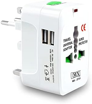 MX Universal Travel Adapter with USB Port All in one International ...
