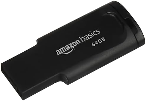 Amazon Basics 64 GB Flash Drive | USB 2.0 E Series | Temperature, Shock ...