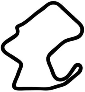 Amazon.com: Laguna Seca Mazda Raceway Decal Sticker Outline Vinyl Race ...