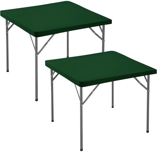 Amazon.com: Enjoyidea Fitted Square Tablecloth 36x36 Inch-2 Pack Hunter ...