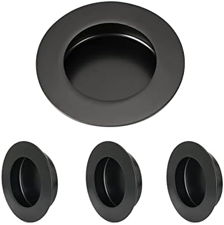 HOMOTEK Round Sliding Closet Door Handles Heavy Duty Stainless Steel ...