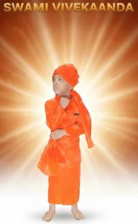 Buy SWAMI VIVEKANANDA COSTUME FOR KIDS (ORANGE, 1-2 Years) Online at ...