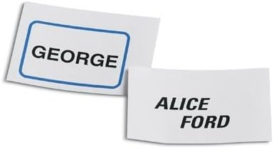 OfficeMax Self-Adhesive Name Badges for Laser Printers, 2-1/3"W x 3-3/8 ...