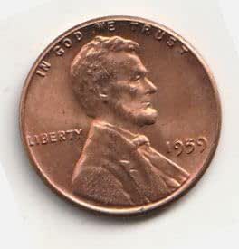1959 P Lincoln Memorial Penny Brilliant Uncirculated at Amazon's ...