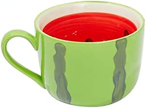 Amazon.com | Creative Personality Ceramic Water Cup Watermelon Cup Cute ...