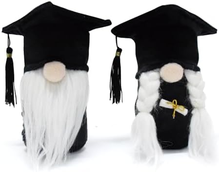 Amazon.com: Gehydy Set of 2 Graduation Spring Gnomes Decorations 2024 ...