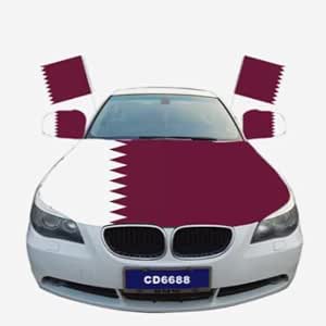 Amazon.com: Carhood and Mirrors Country Flag Set (Qatar) : Automotive