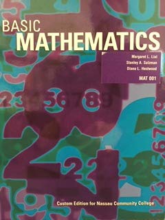 Basic Mathematics (Custom Edition for Nassau Community College ...