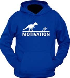 Amazon.com: T-Rex Motivation Hoodie Blue Medium : Everything Else