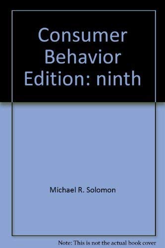 Consumer Behavior: Michael R. Solomon: 9780136110941: Amazon.com: Books