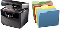 SentrySafe Black Fireproof and Waterproof Safe, File Folder and ...